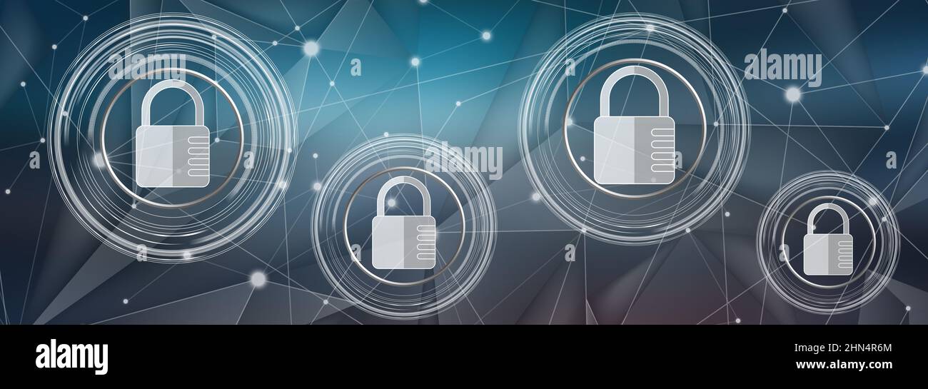 Illustration of a network safety concept Stock Photo - Alamy