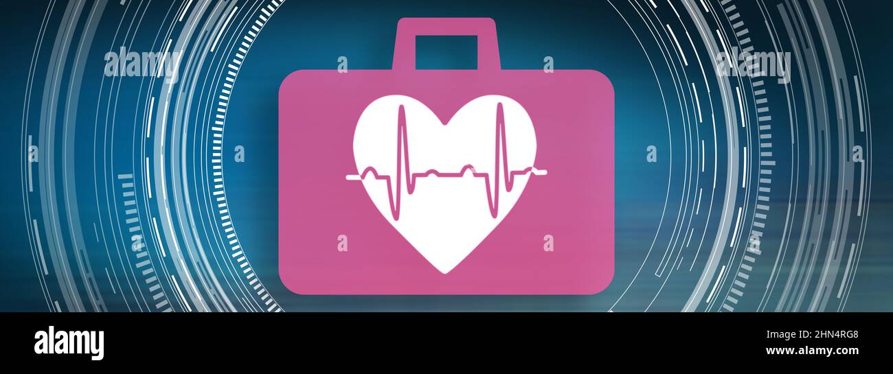 Illustration of a cardiac emergency concept Stock Photo - Alamy