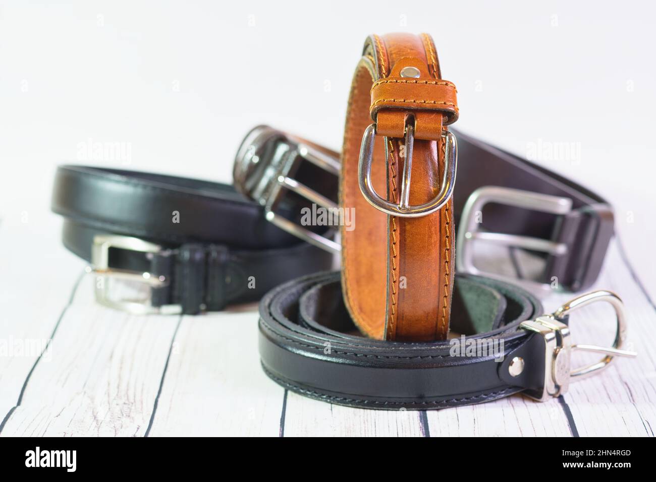 Rolled up belts hi-res stock photography and images - Alamy
