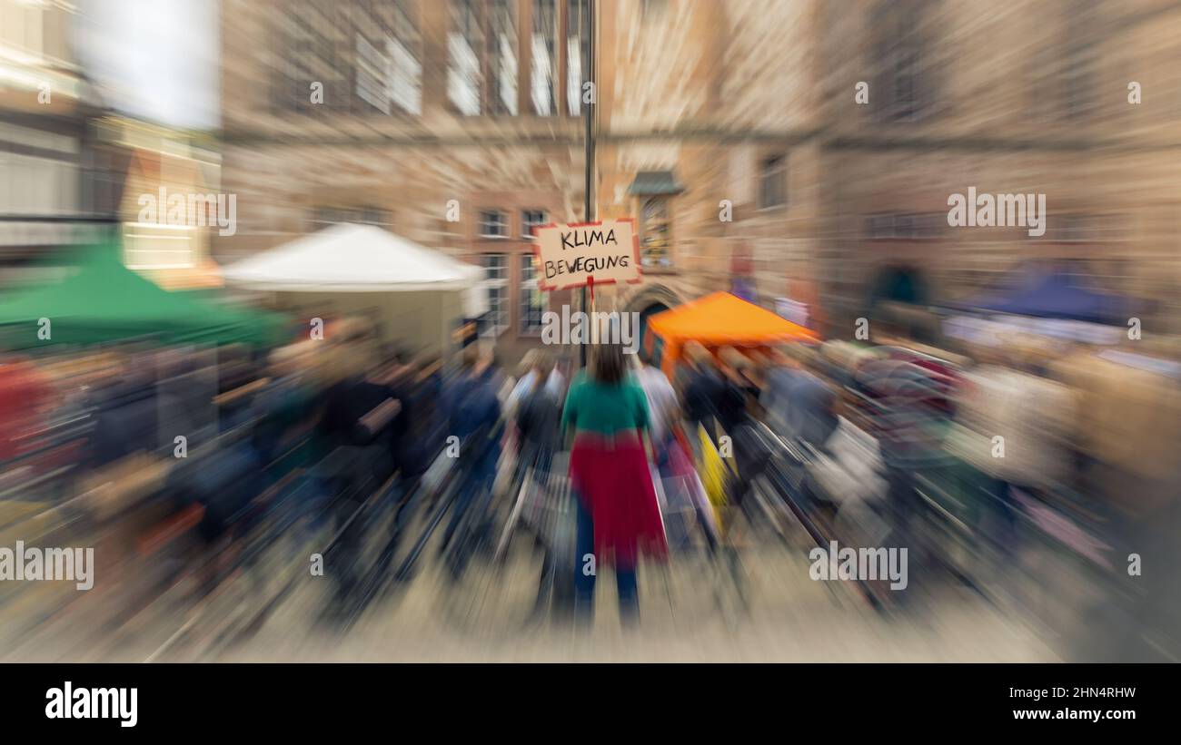 climate demonstration in germany Stock Photo - Alamy