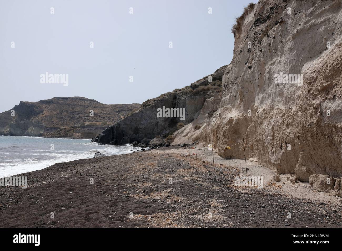 Santorini caldera red beach hi-res stock photography and images - Alamy
