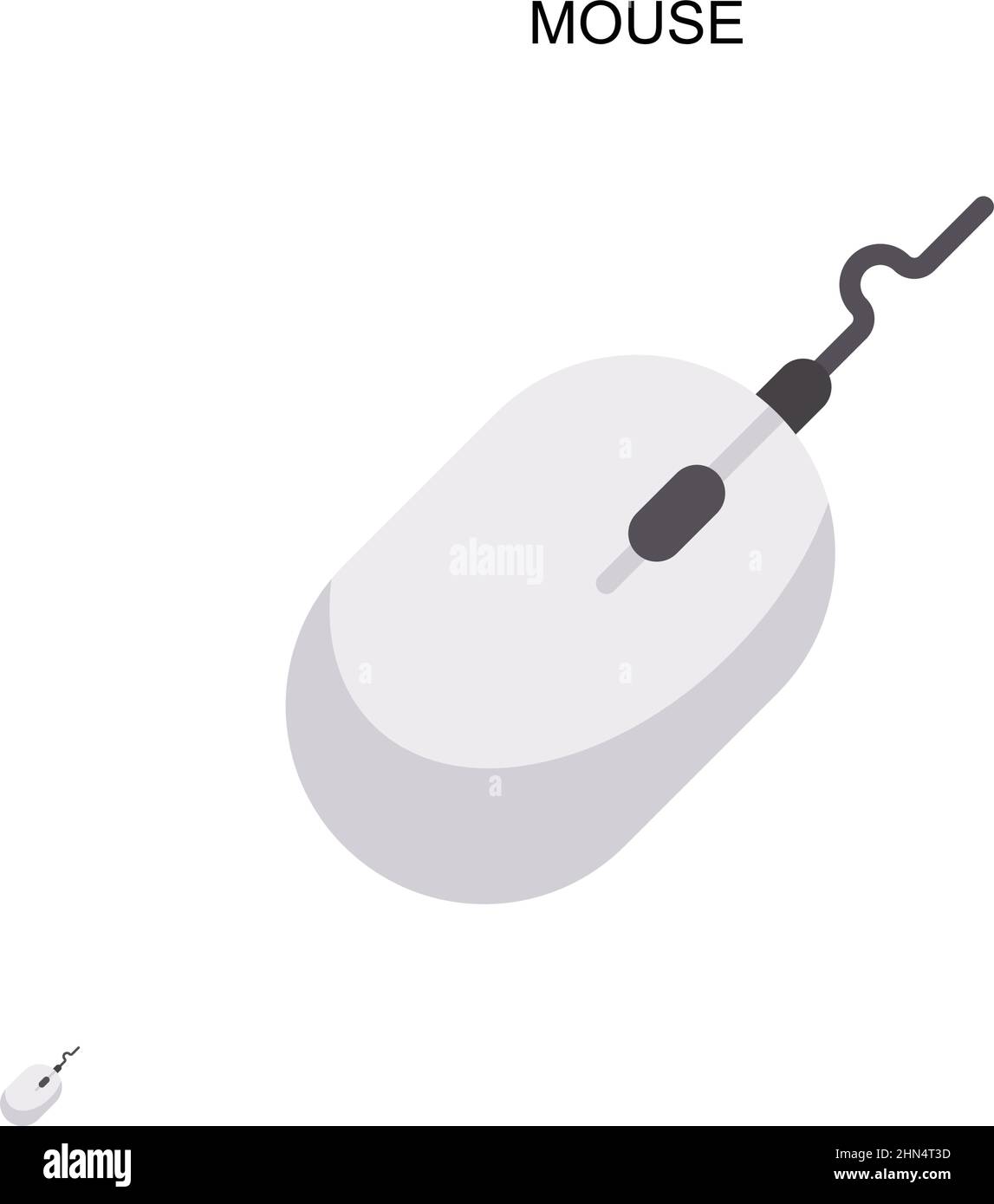 Mouse Simple vector icon. Illustration symbol design template for web ...