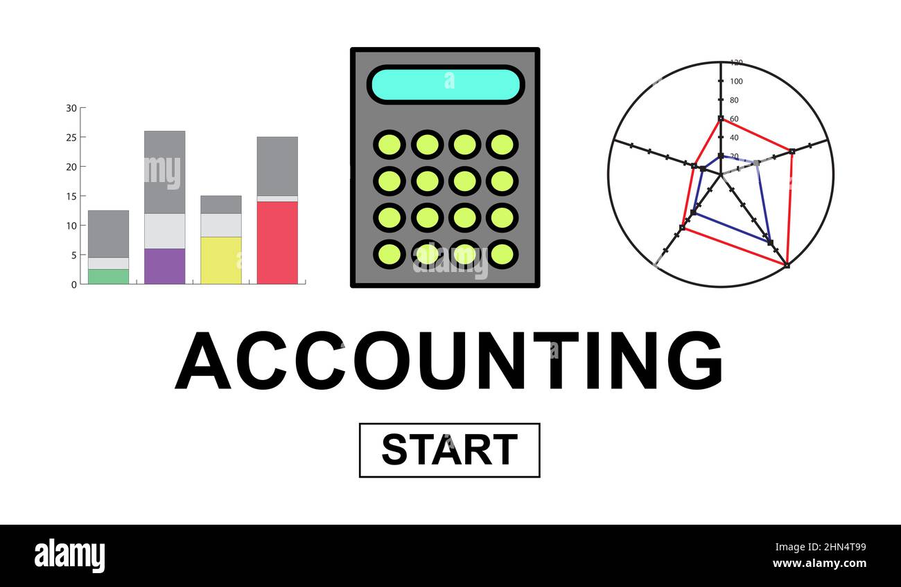 Illustration of an accounting concept Stock Photo - Alamy