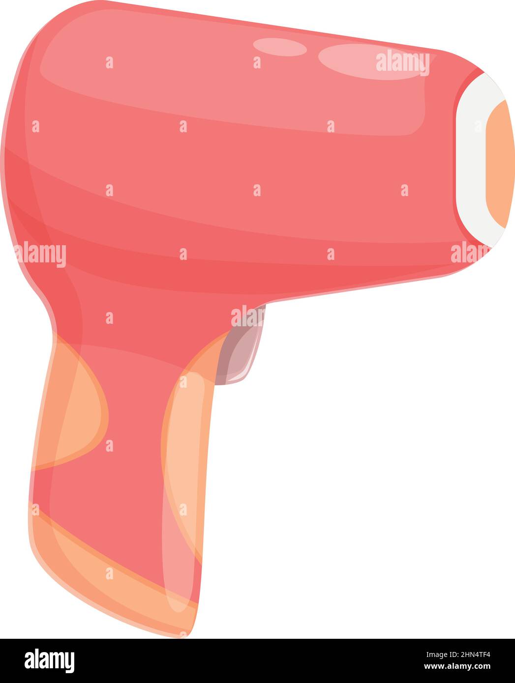 Laser epilation gun icon cartoon vector. Hair treatment. Body care ...