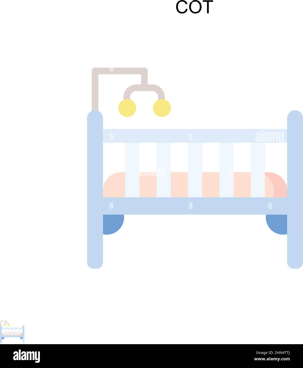 Cot symbol hi-res stock photography and images - Alamy