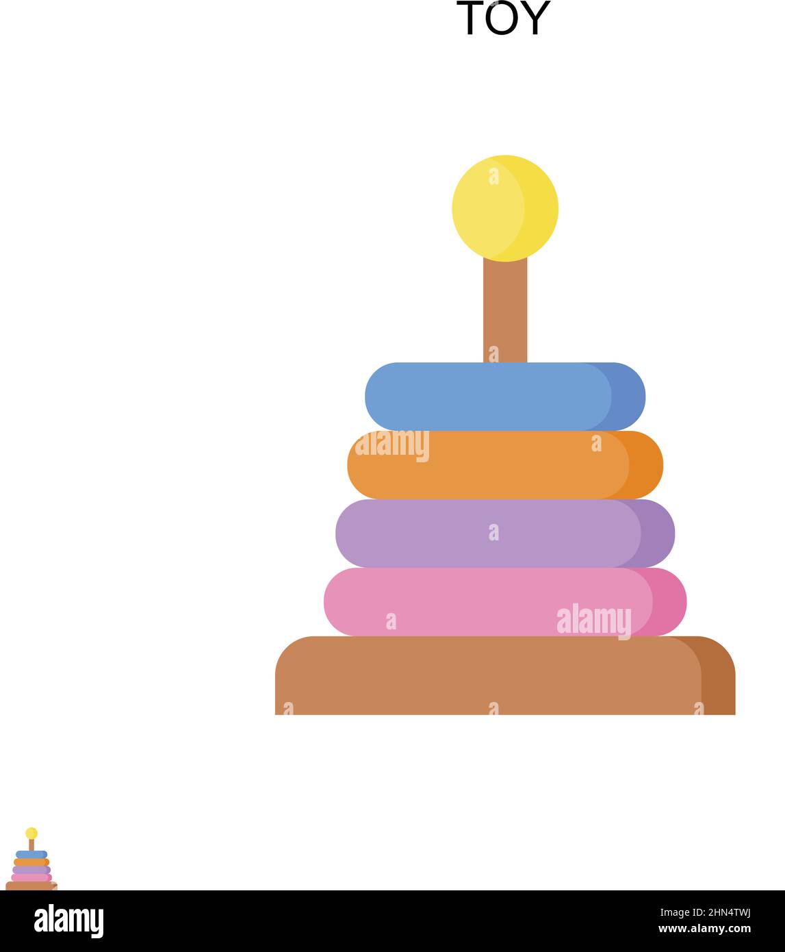 Toy Simple vector icon. Illustration symbol design template for web ...