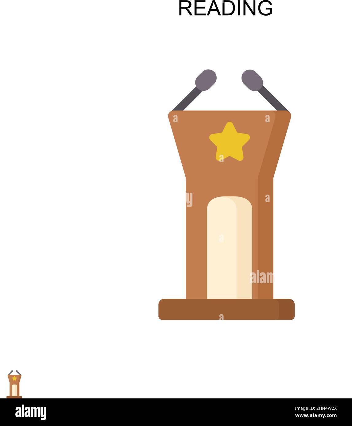 Reading Simple vector icon. Illustration symbol design template for web ...