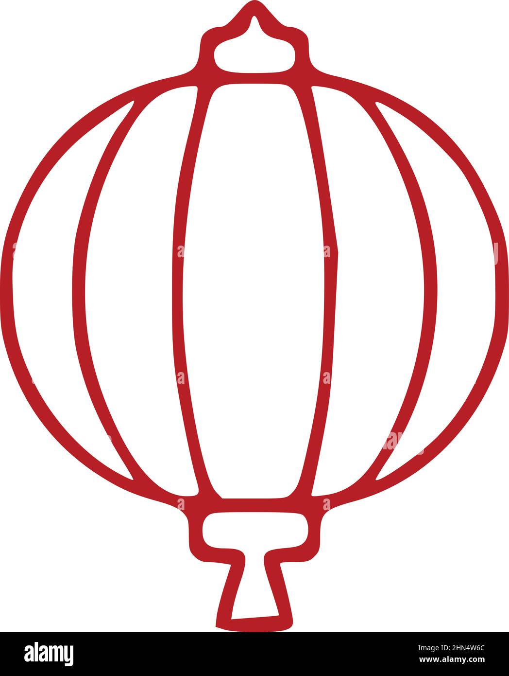Lantern outline icon isolated on white background Stock Vector Image ...