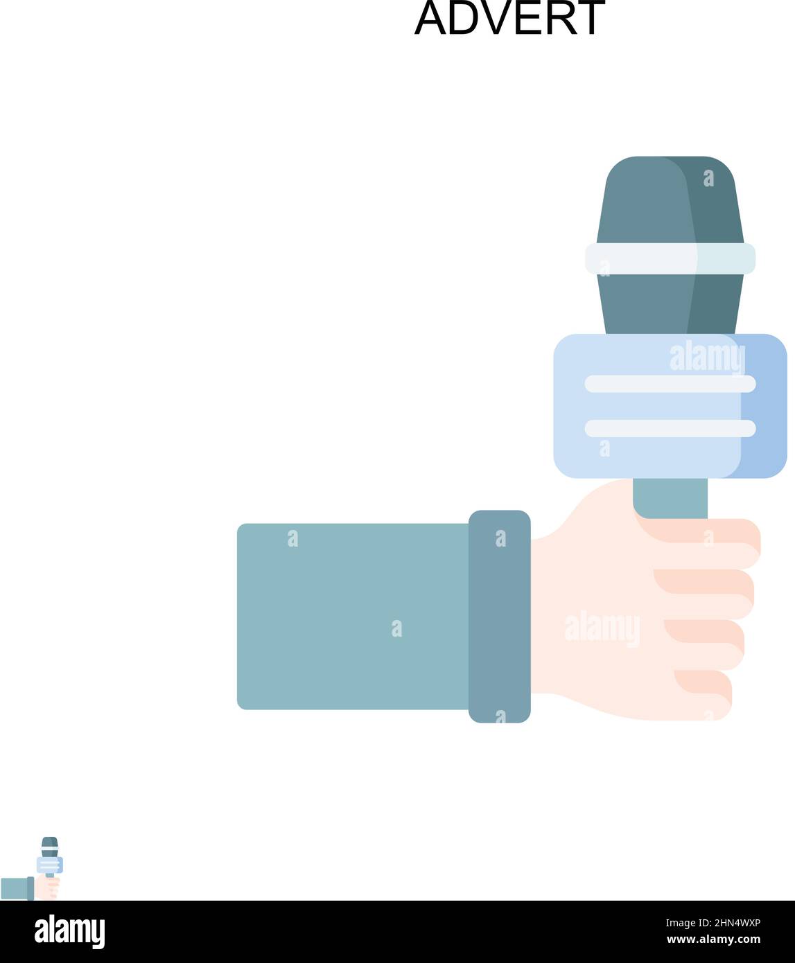 Advert Simple vector icon. Illustration symbol design template for web ...