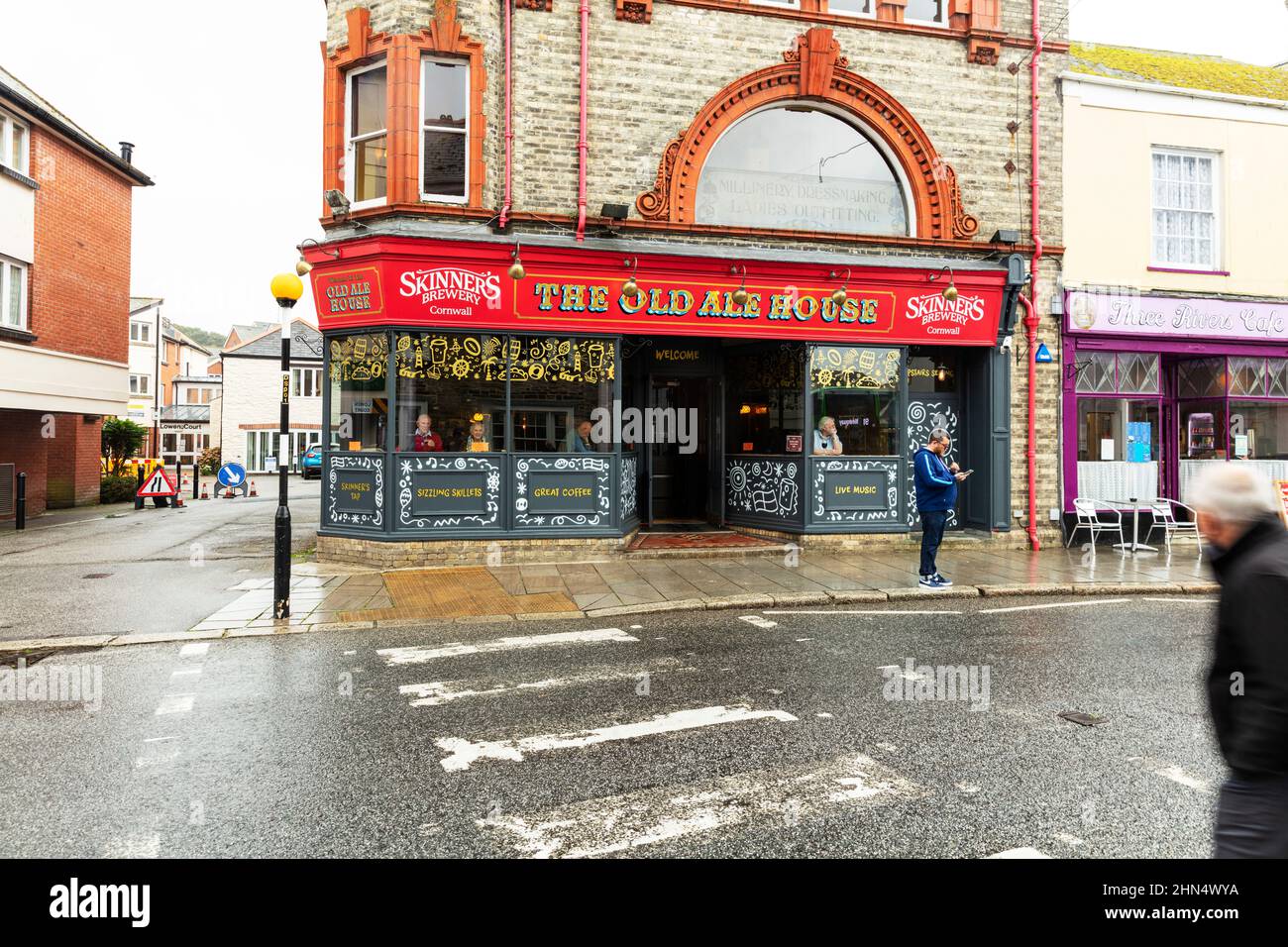 The old ale house Truro, Cornwall, UK, England, Skinners brewery ...
