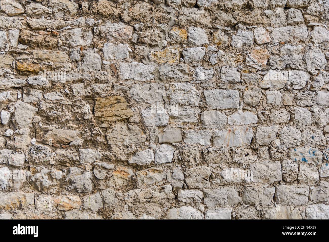 Natural castle wall architecture background Stock Photo - Alamy
