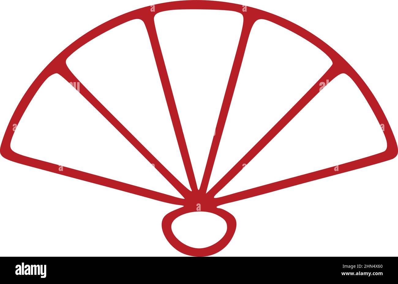 Fan outline icon isolated on white background Stock Vector Image & Art ...