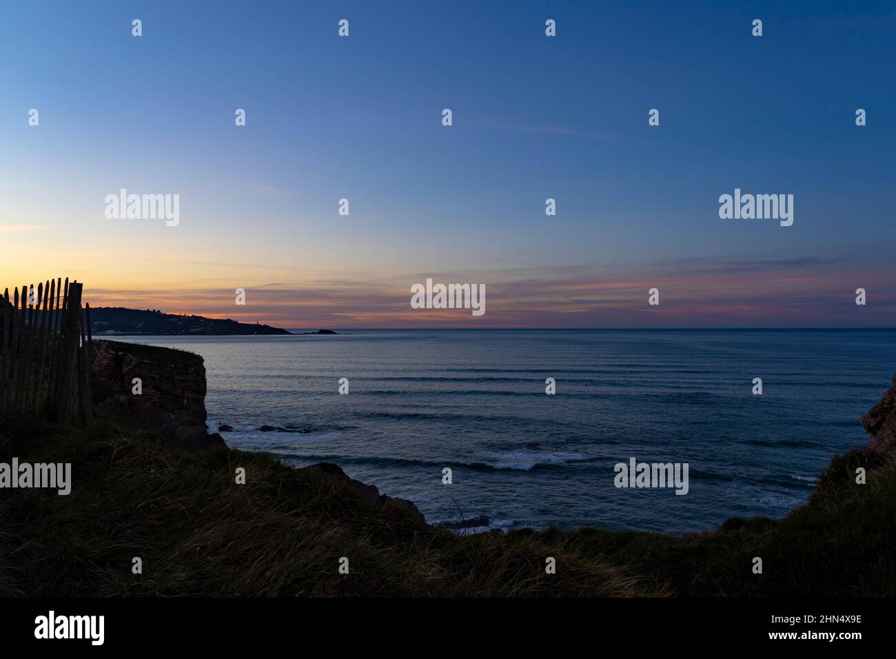 Pointe Sainte-Anne, La Corniche, cote Pays Basque. The Cornich, on the ...