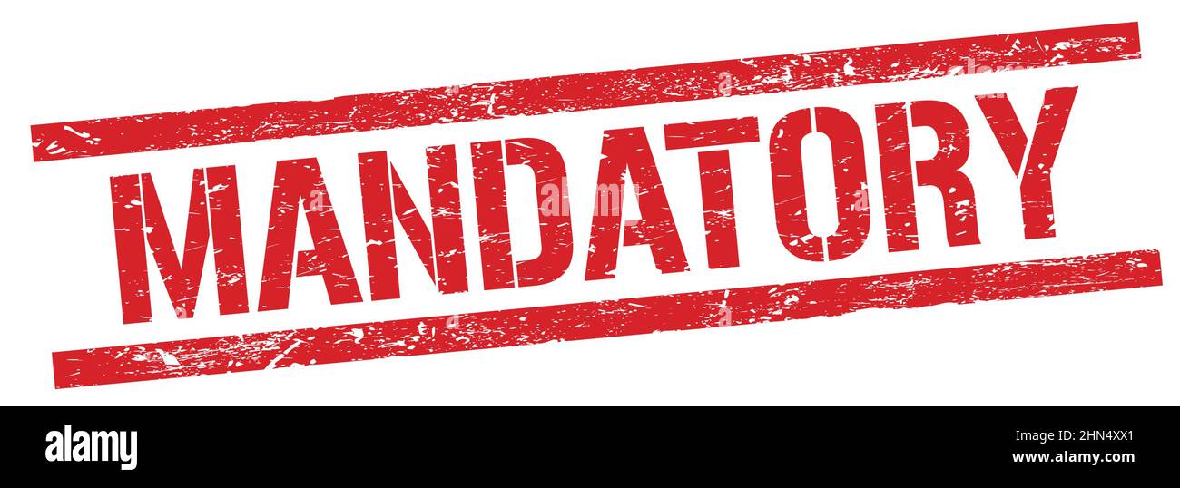 Mandatory stamp Cut Out Stock Images & Pictures - Alamy