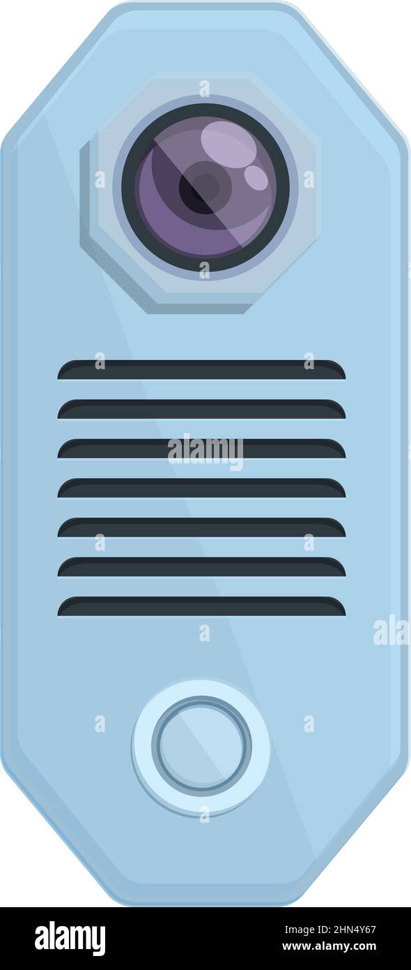 Door video intercom icon cartoon vector. Phone system. Camera security Stock Vector Image & Art ...