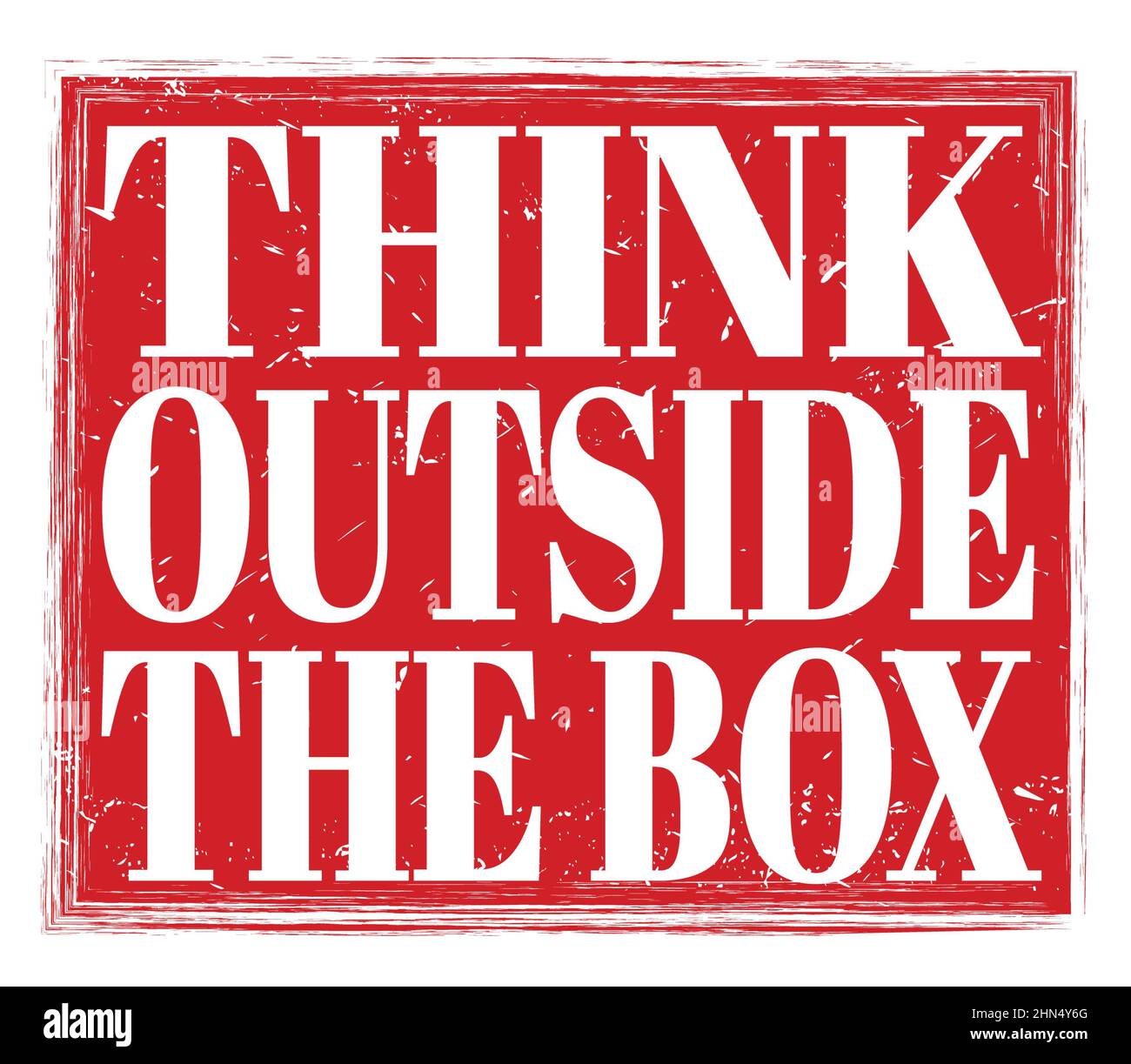 Outside box stamp sign hi-res stock photography and images - Alamy