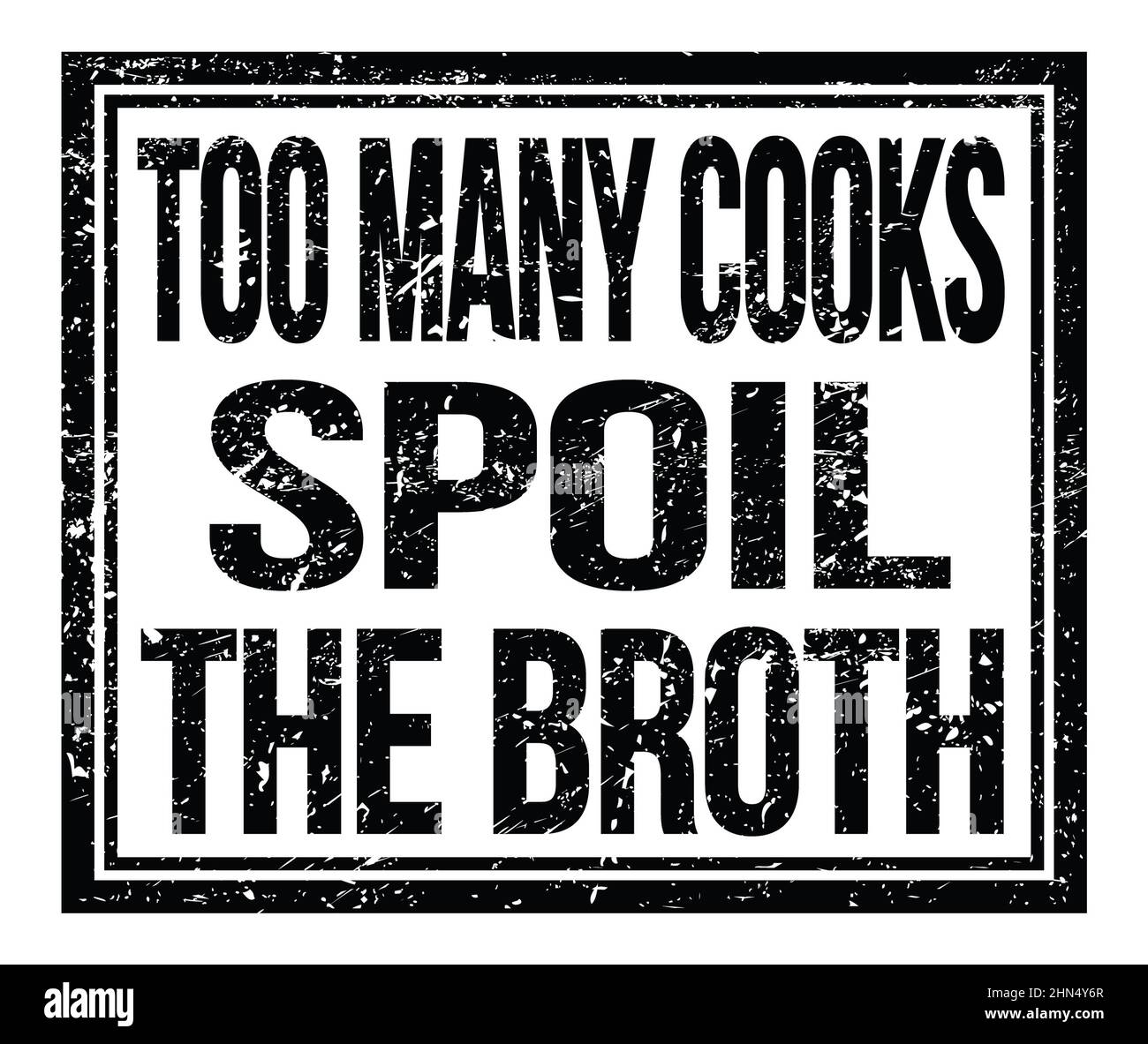 Too many cooks spoil the broth hi-res stock photography and images - Alamy