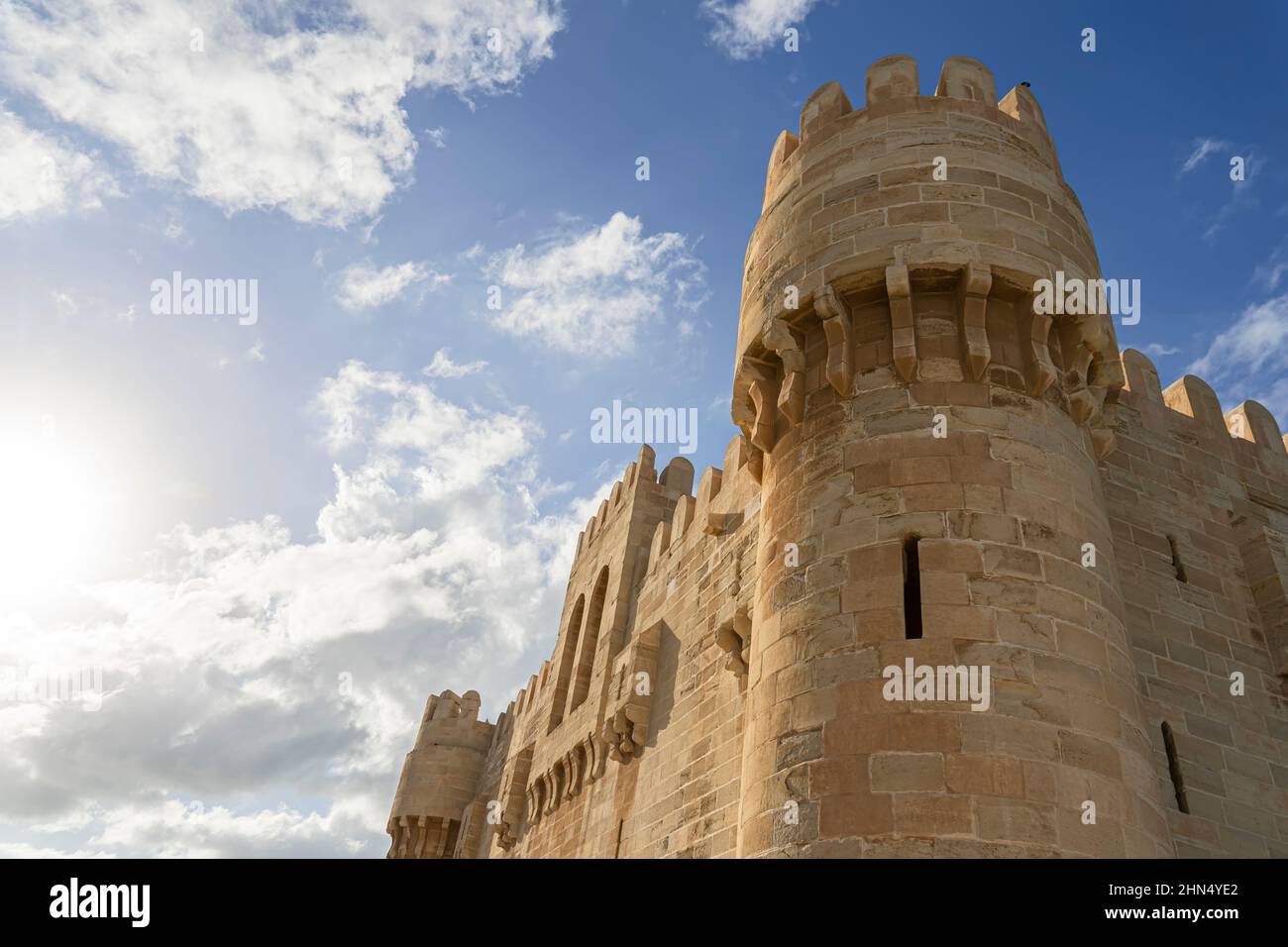 Qayetbay Castle in the middle of Alexandria sea which built in the ...