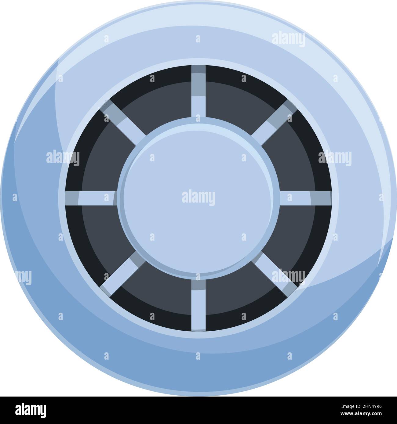 House smoke detector icon cartoon vector. Alarm fire. Home safety Stock ...