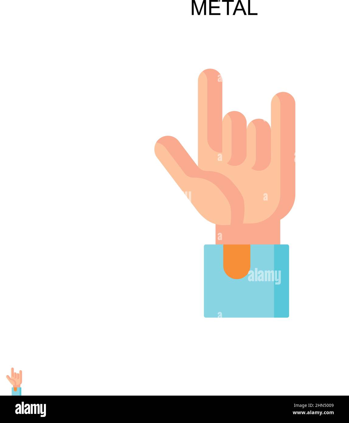 Metal Simple vector icon. Illustration symbol design template for web ...