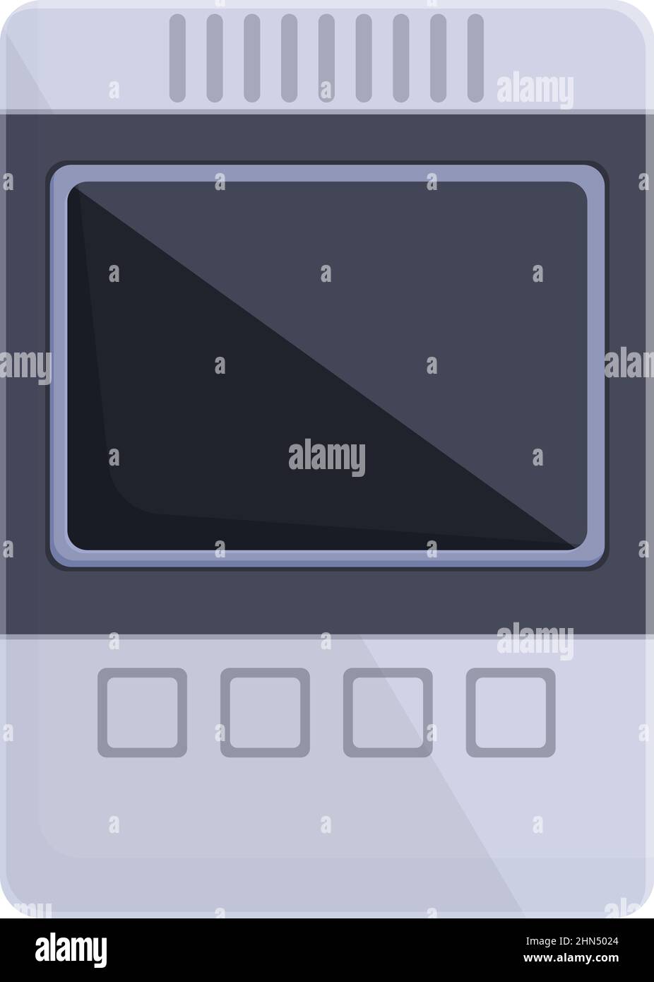 Alert intercom icon cartoon vector. Door system. Home control Stock ...