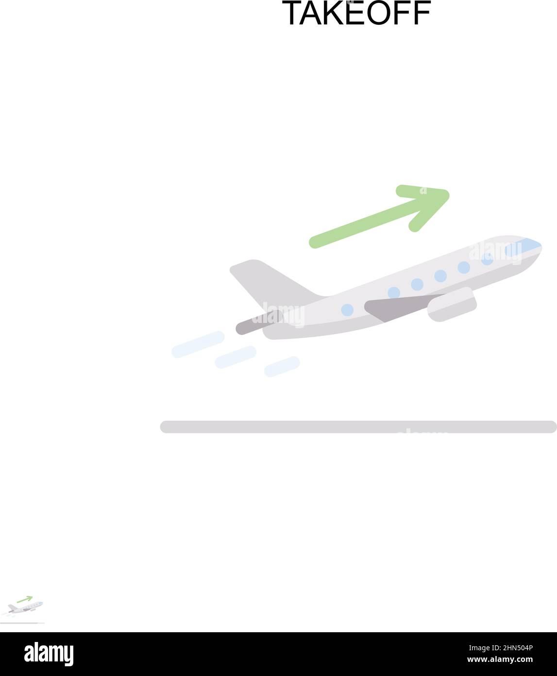 Takeoff Simple vector icon. Illustration symbol design template for web ...