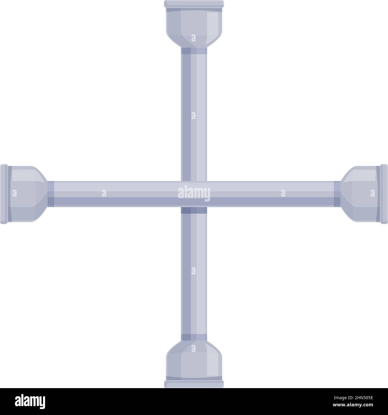 Cross key icon cartoon vector. Motorcycle equipment. Biker part Stock ...