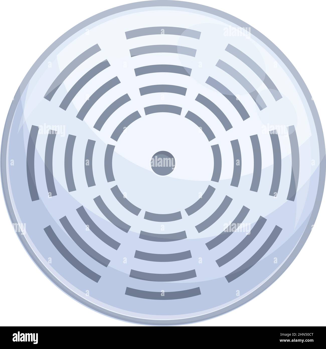 Prevention smoke sensor icon cartoon vector. Alarm detector. Fire ...