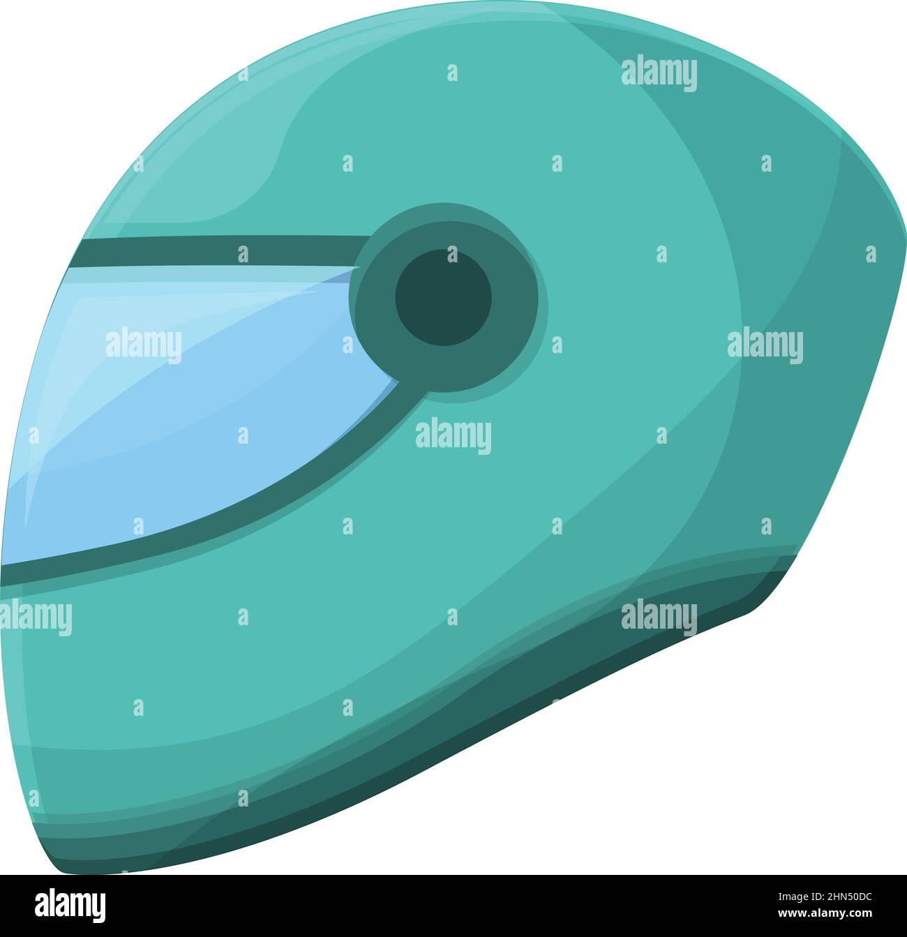 Racer helmet icon cartoon vector. Bike equipment. Gear part Stock ...