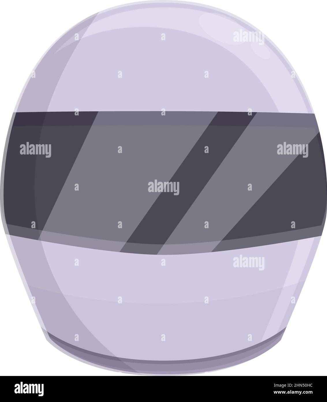 Front view of helmet icon cartoon vector. Biker equipment. Part gear ...