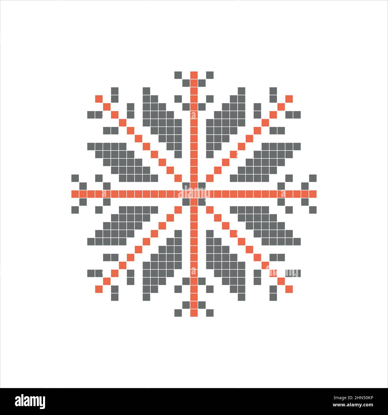 Pixel snowflake Stock Vector Images - Alamy