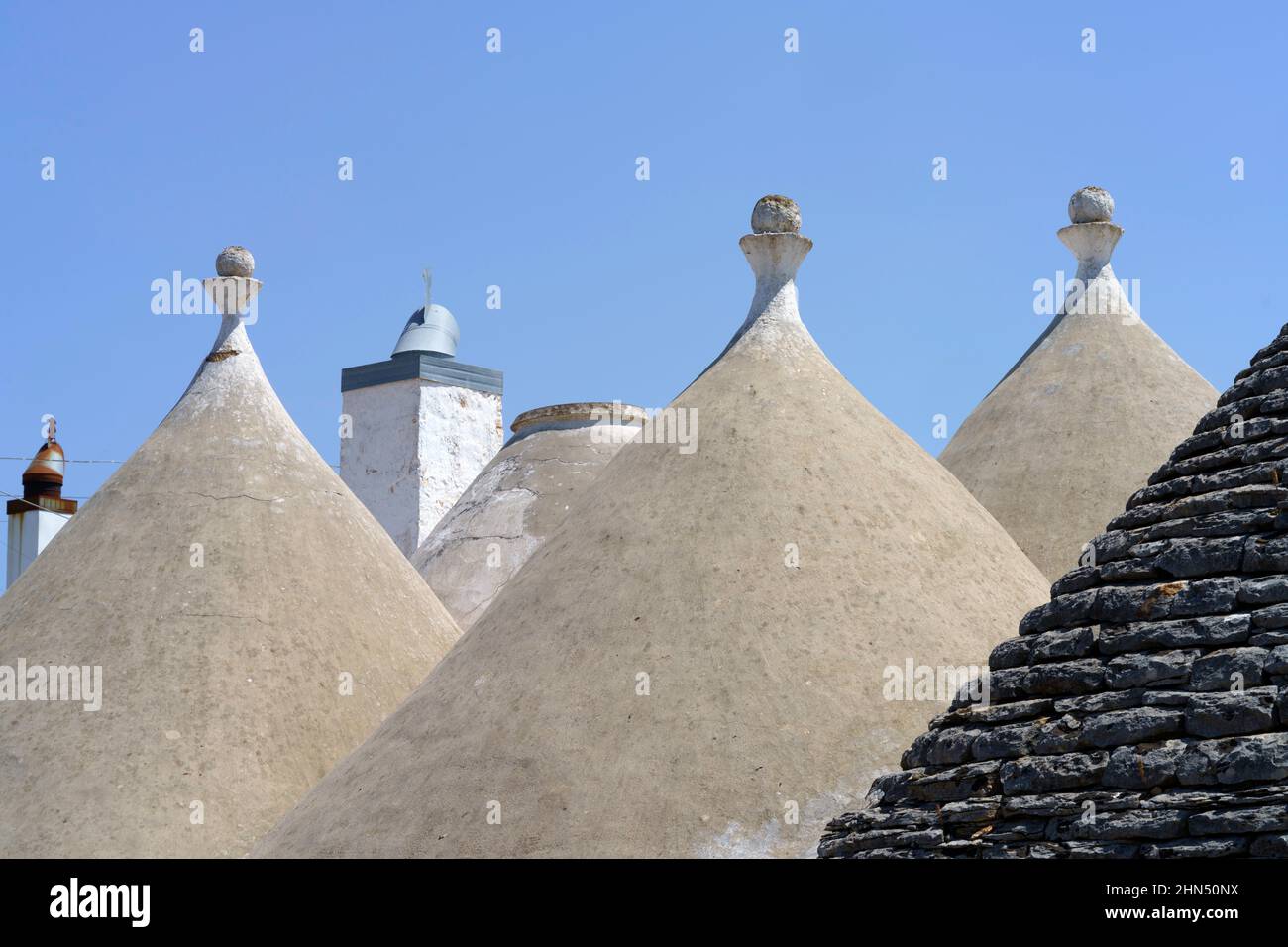 Alberobello, Bari province, Apulia, Italy: exterior of the famous ...