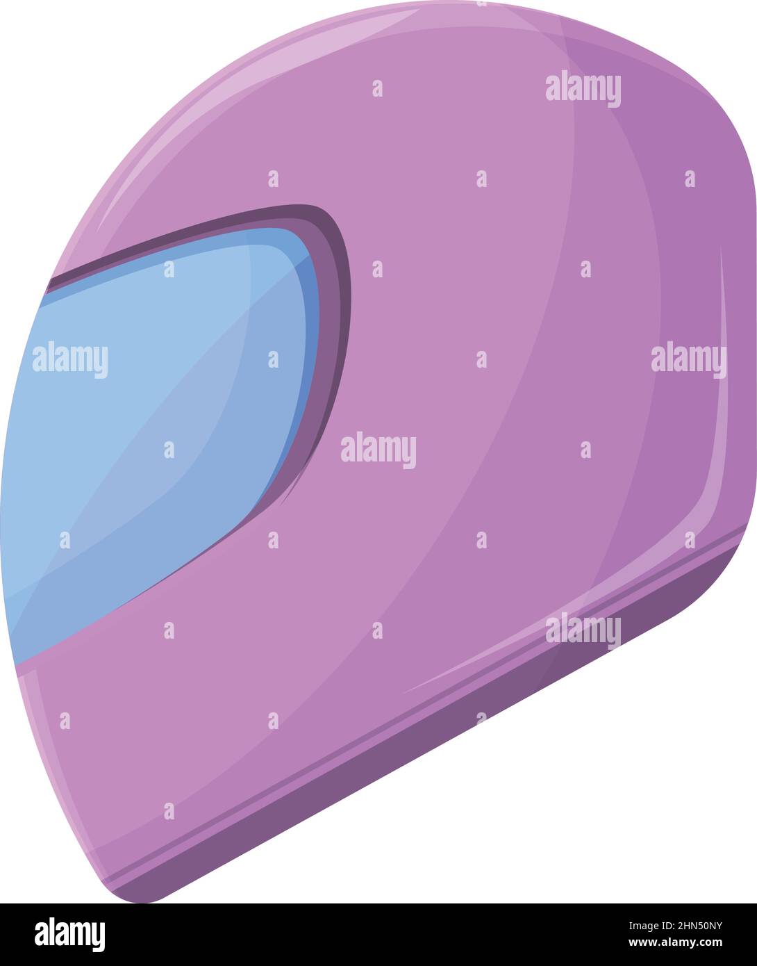 Violet helmet icon cartoon vector. Biker equipment. Safety case Stock ...