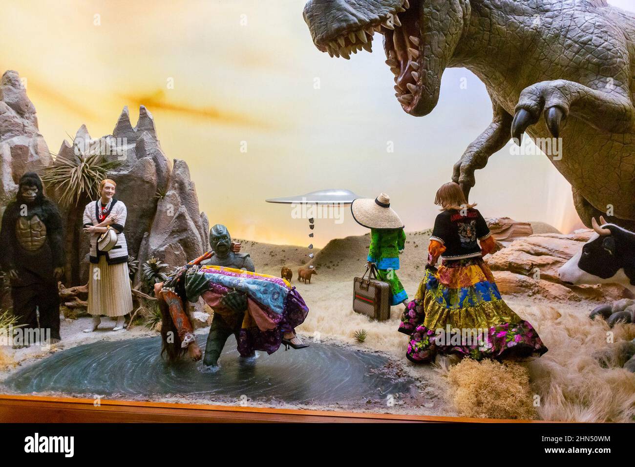 Florence, Italy, Inside Italian Luxury Fashion Designer Shop, Gucci ...