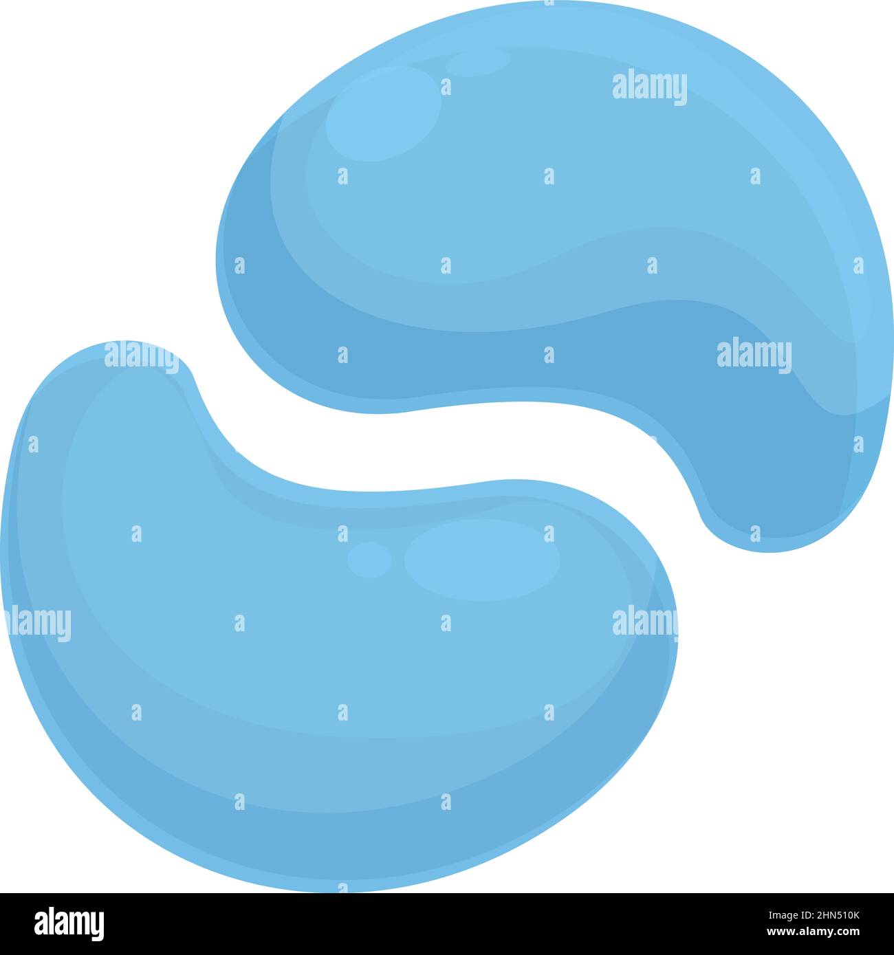 Blue eye patch icon cartoon vector. Mask face. Gel under Stock Vector ...