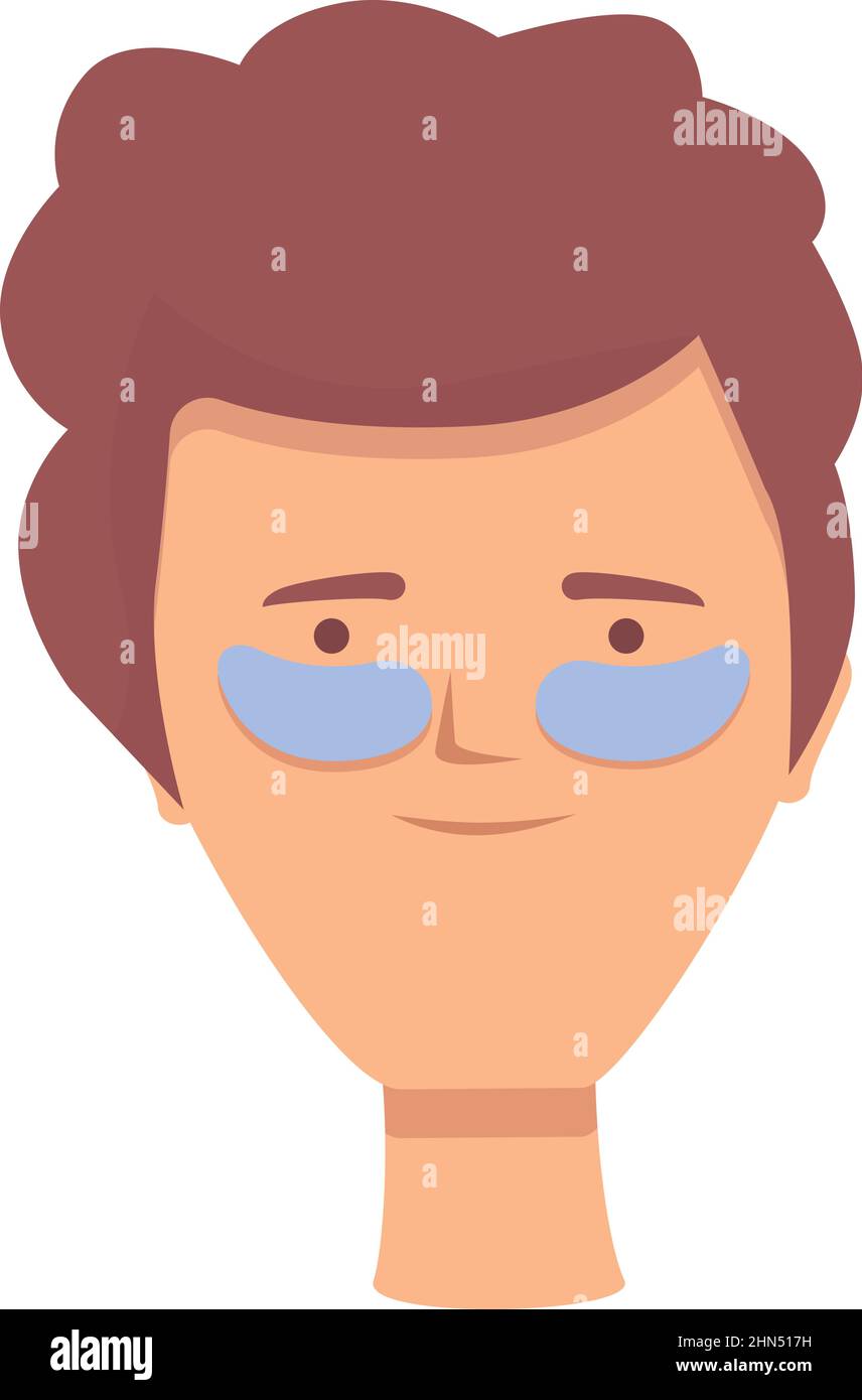 Clean eye patch icon cartoon vector. Face gel. Pack skin Stock Vector ...