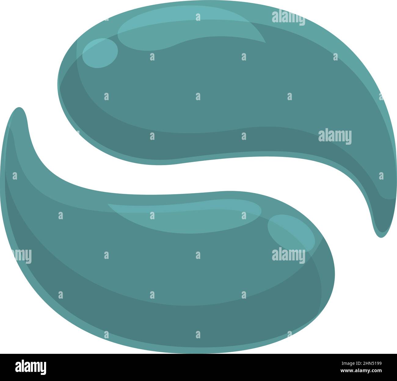 Gel eye patch icon cartoon vector. Face mask. Cosmetic skin Stock ...