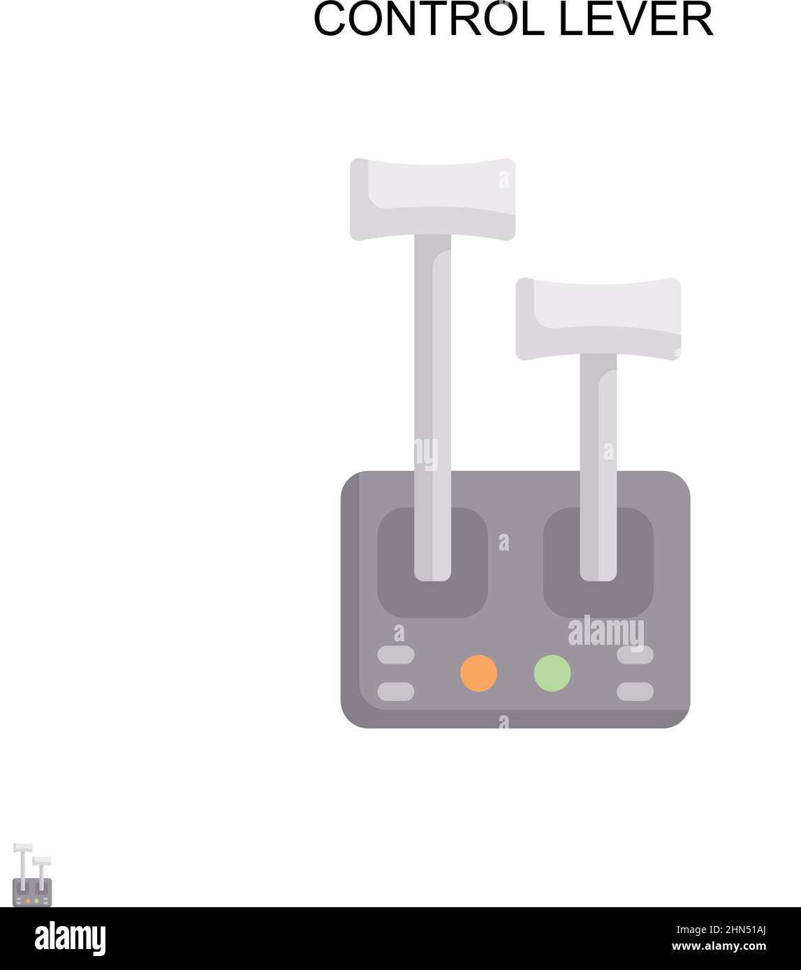 Control lever Simple vector icon. Illustration symbol design template ...