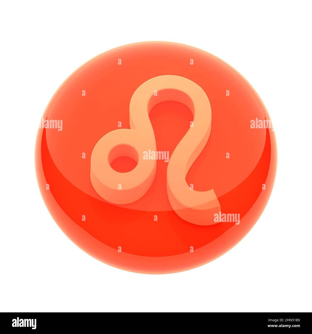 Color icon of the zodiac sign on a white background. Leo is the sign of ...