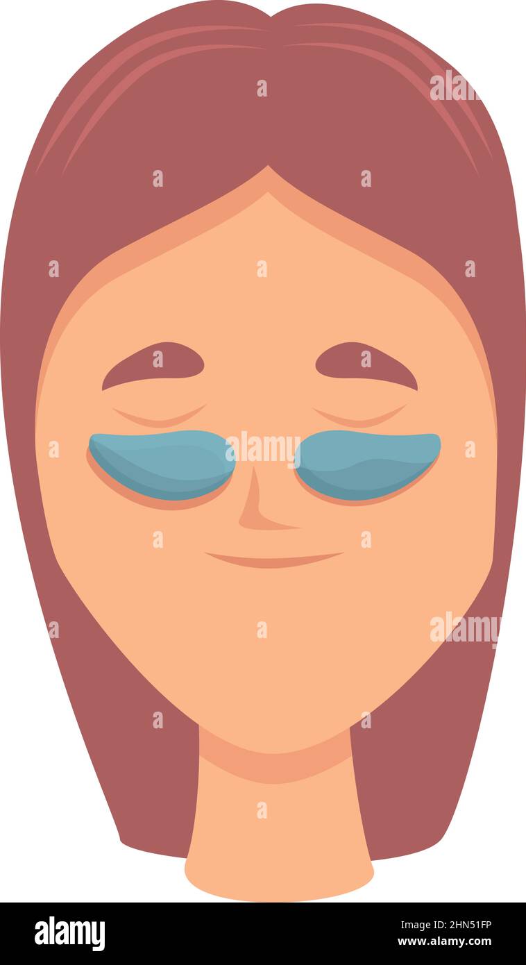 Face skin patch icon cartoon vector. Beauty gel. Cosmetic pack Stock ...