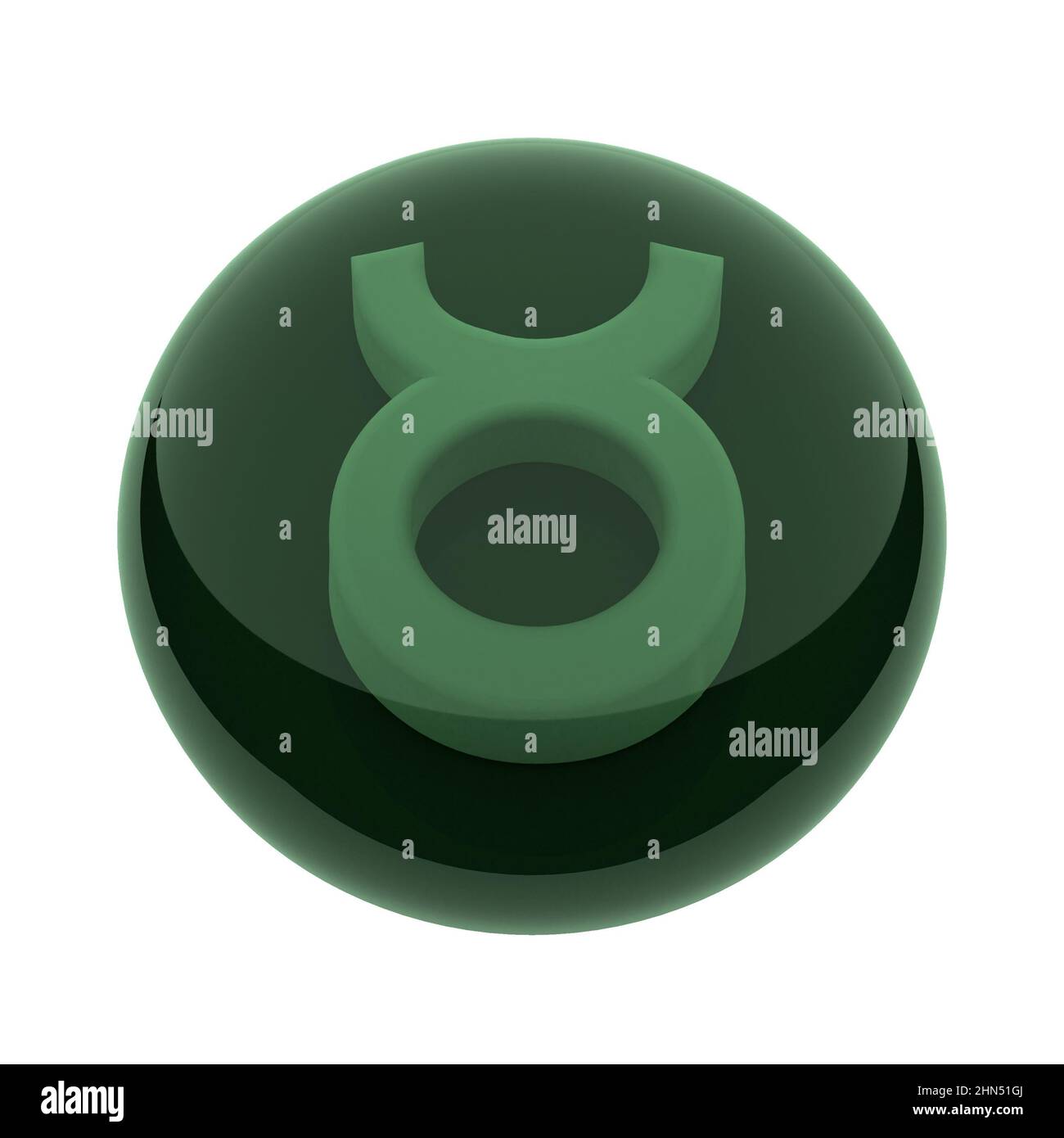 Color icon of the zodiac sign on a white background. Taurus is an Earth ...