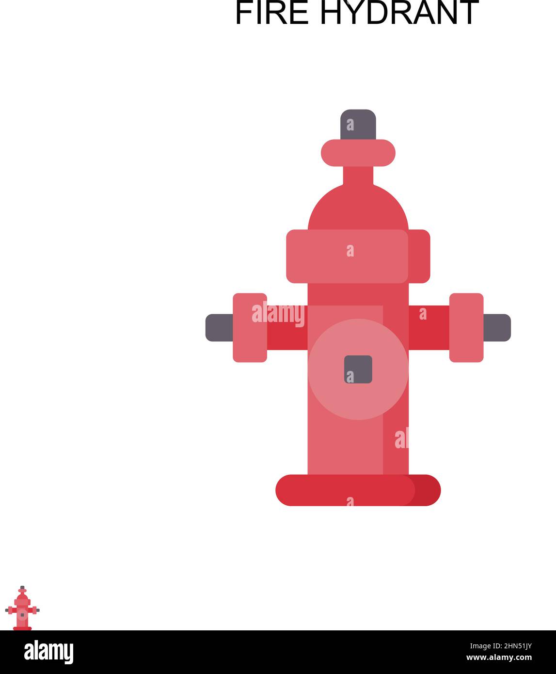 Fire hydrant Simple vector icon. Illustration symbol design template ...