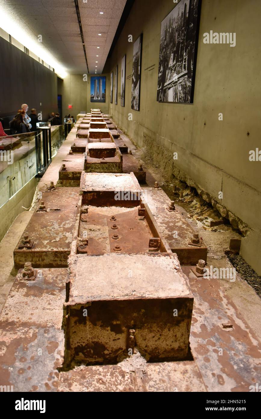 Remnants of the World Trade Center North Tower base Stock Photo - Alamy