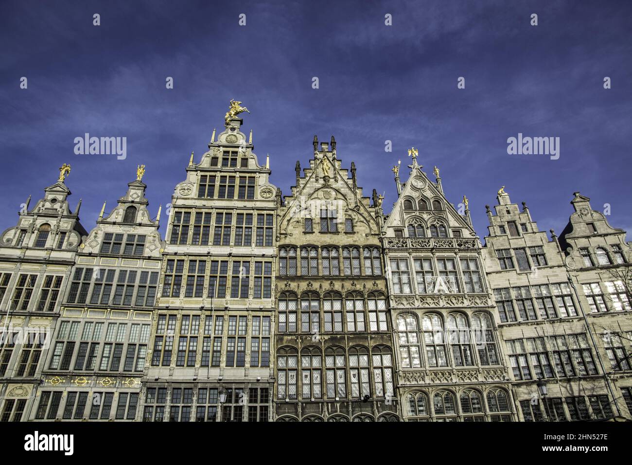 Buildings of the Grote Markt in Antwerpen Stock Photo - Alamy