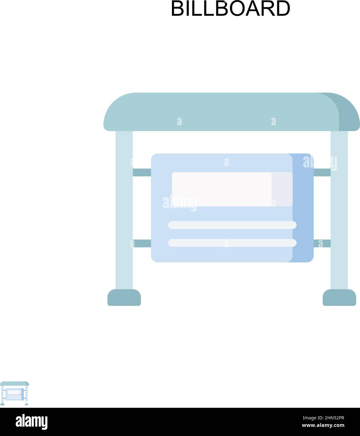 Billboard Simple vector icon. Illustration symbol design template for ...