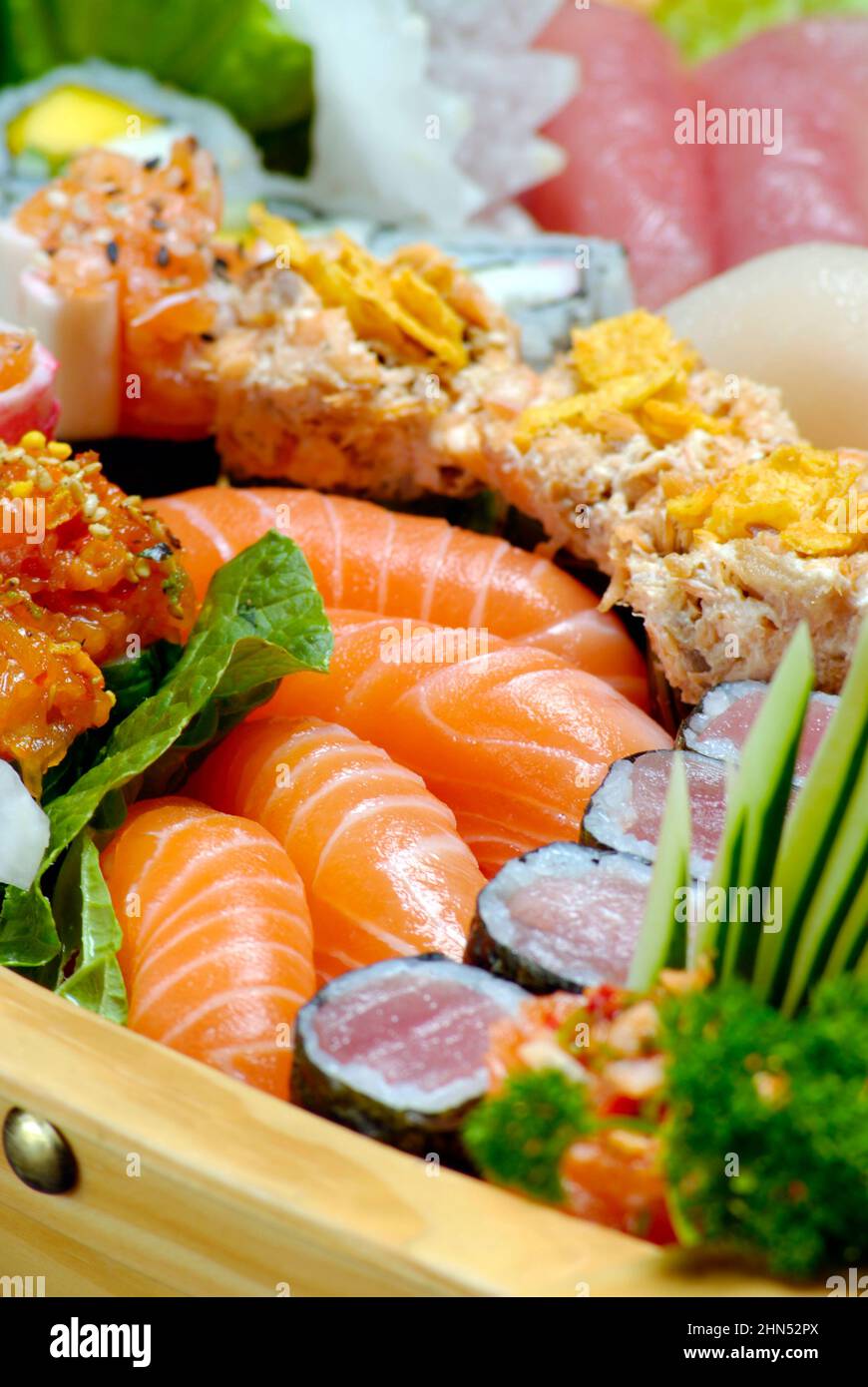 Traditional Japanese food sushi, sashimi Stock Photo - Alamy
