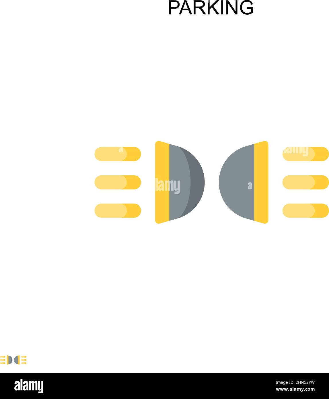 Parking Simple vector icon. Illustration symbol design template for web ...