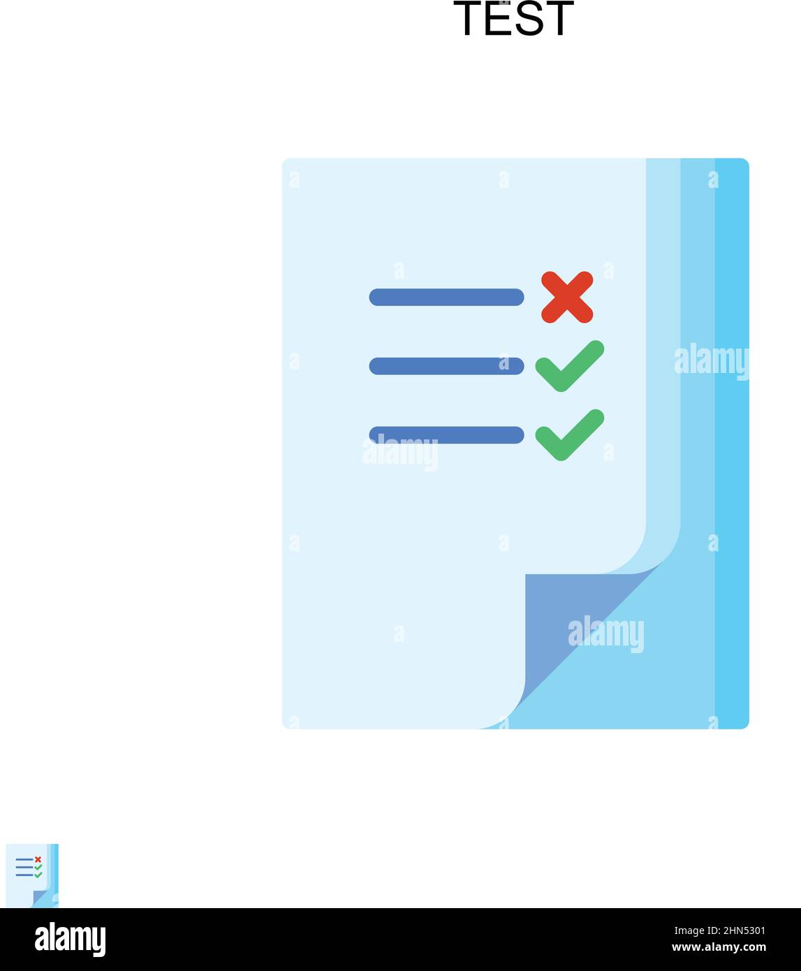 Test Simple vector icon. Illustration symbol design template for web ...