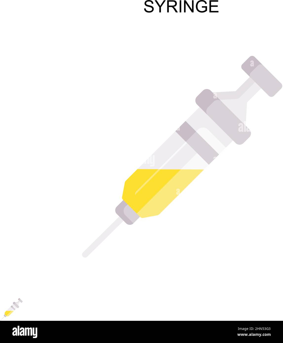 Syringe Simple vector icon. Illustration symbol design template for web ...