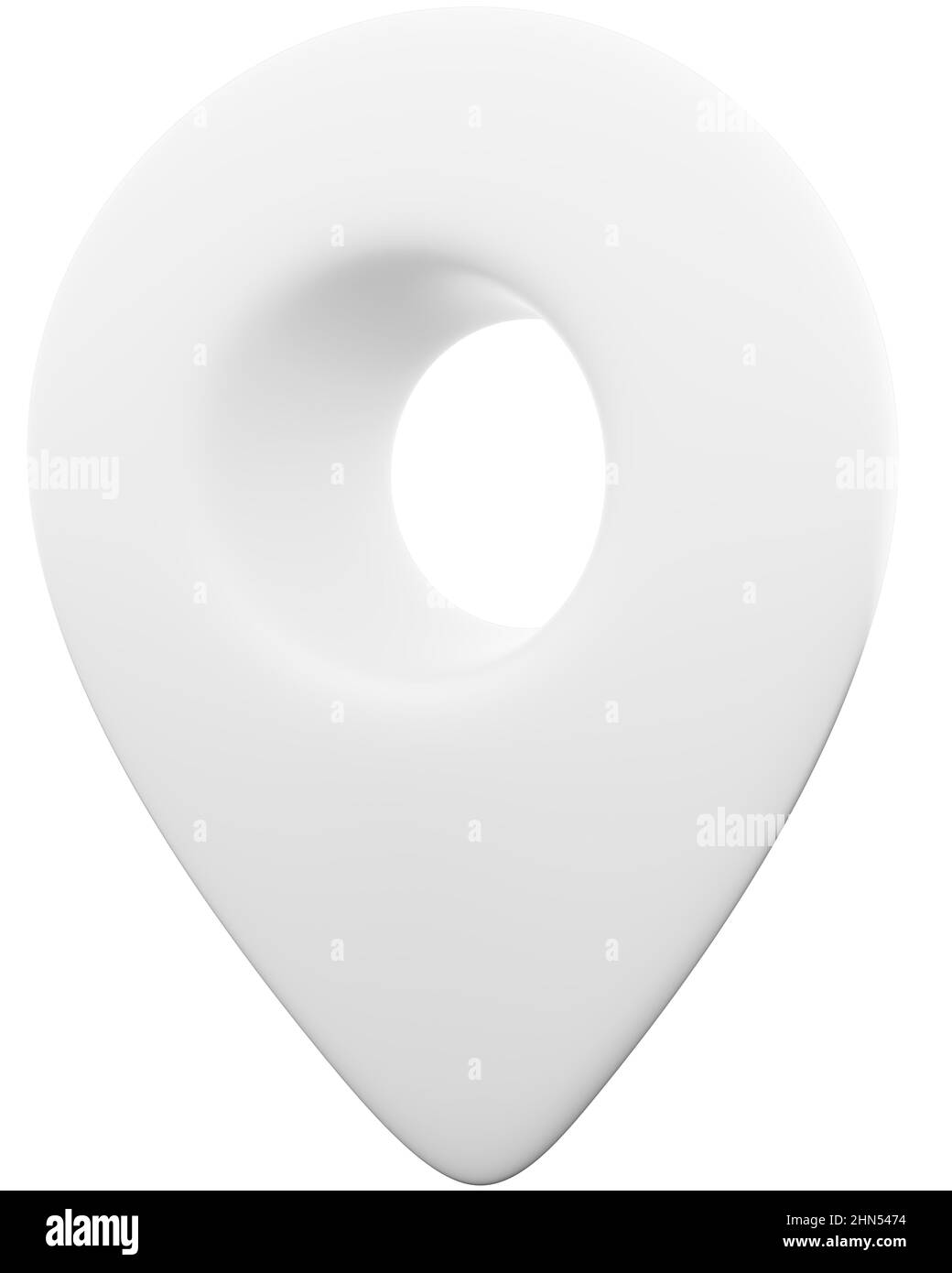 Pin isolated - 3d rendering Stock Photo - Alamy